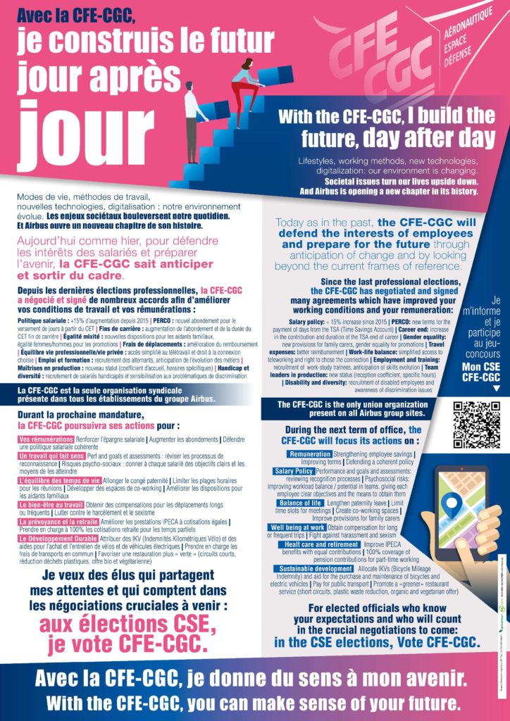 Avec la CFE-CGC, je construis le futur – My CFE-CGC Airbus
