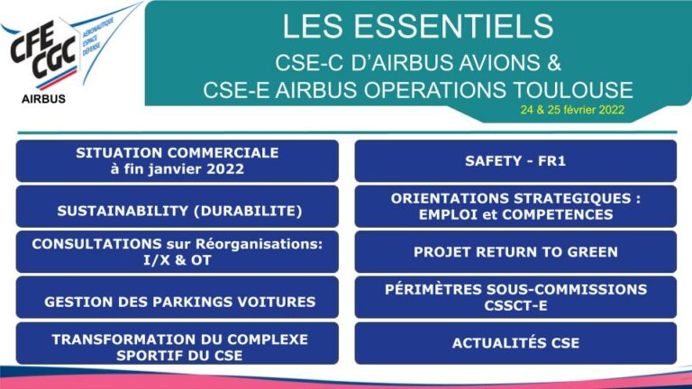 CSE-C Airbus Avions et CSE-E Airbus Operations SAS – My CFE-CGC Airbus