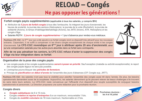 RELOAD – Congés – My CFE-CGC Airbus