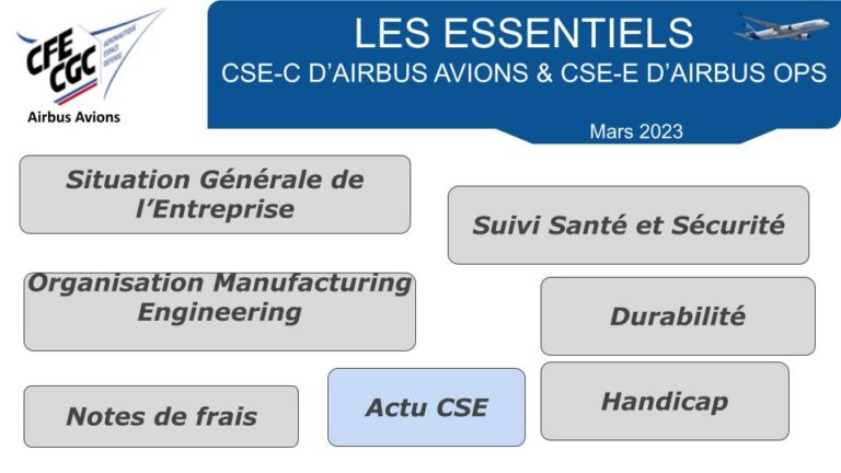 CSE-C Airbus Avions et CSE-E Airbus Operations SAS – My CFE-CGC Airbus