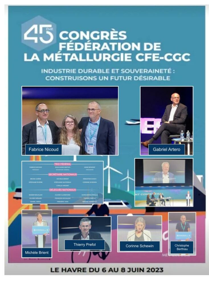En direct du 45ème Congrès de la Fédération de la Métallurgie CFE-CGC ...